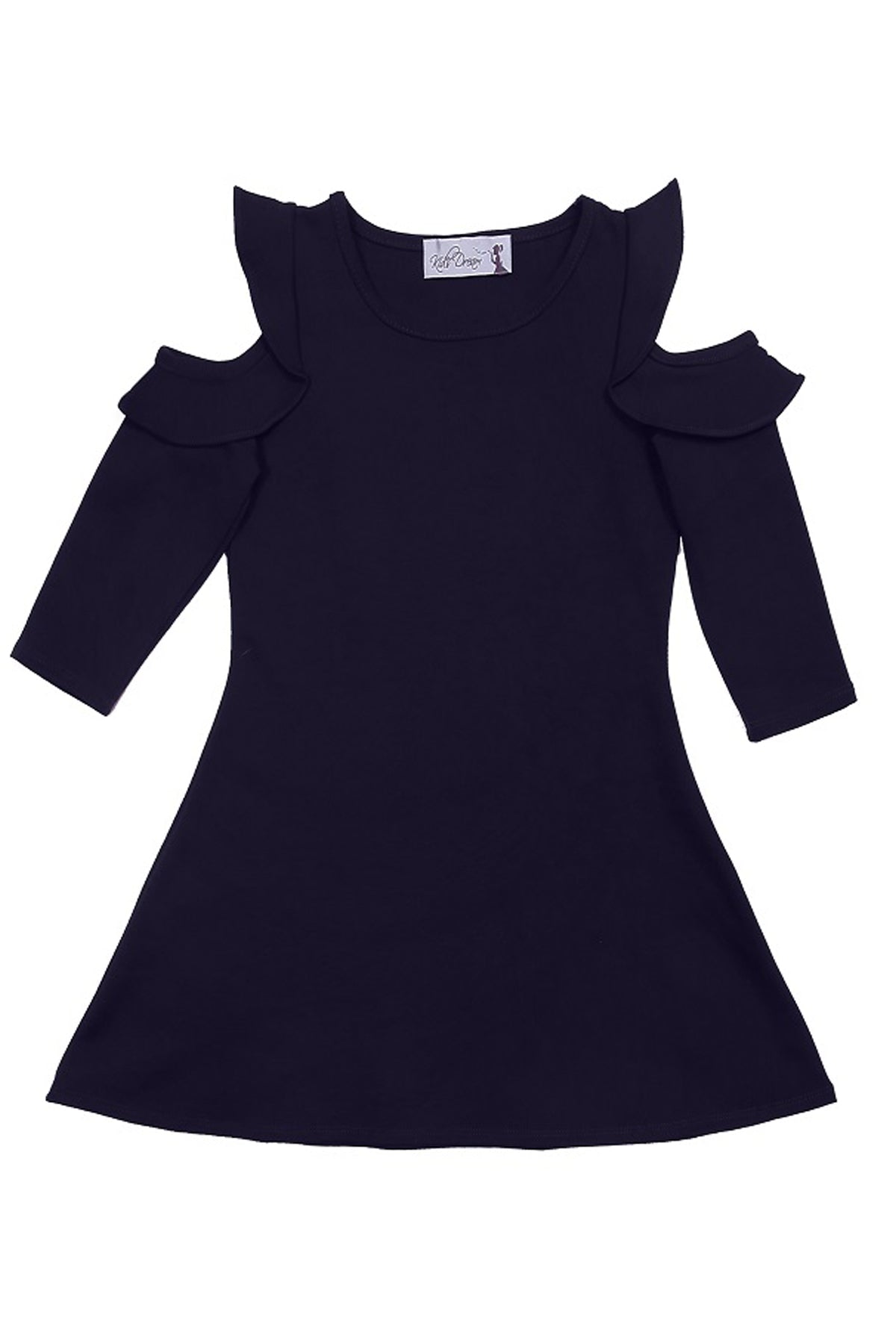 Cold Shoulder Ruffle Girls Dress – Kid's Dream