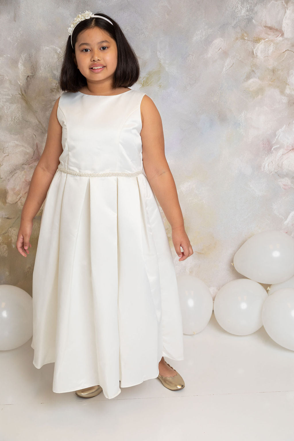 Classic Pleated Girl Plus Size Dress – Kid's Dream